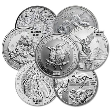 2 Oz Silver Coin 999 Pure Random Design
