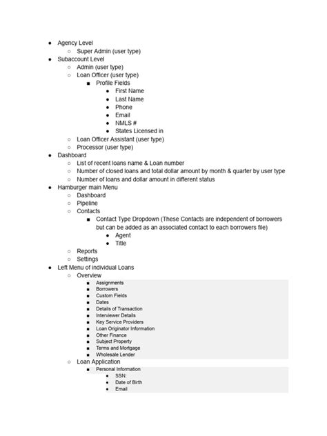 Custom Los Structure 1 Pdf Loans Mortgages
