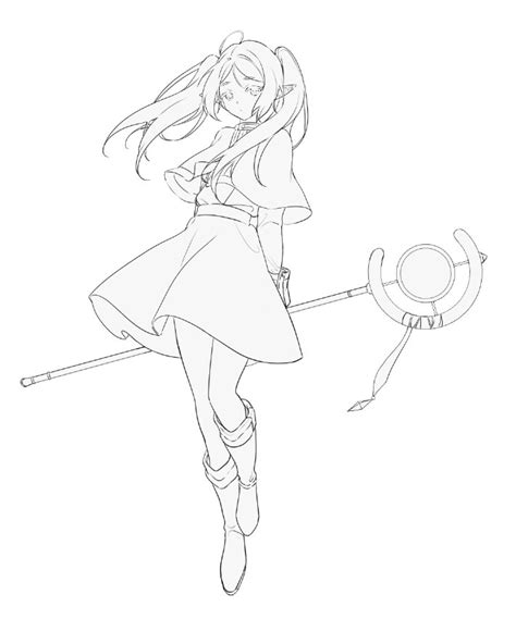 Pin By S Noir Dragon On Sousou No Frieren Anime Drawing Books Anime Lineart Anime Drawings