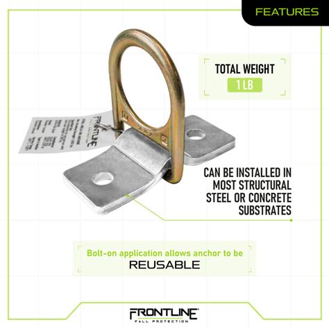 Frontline Weld Bolt On Steel And Concrete Anchor