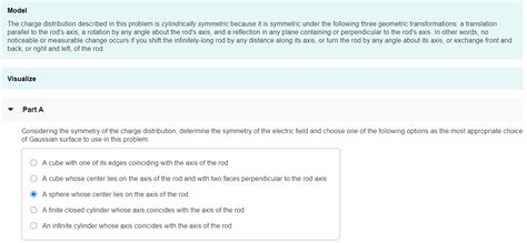 Solved Model The Charge Distribution Described In This