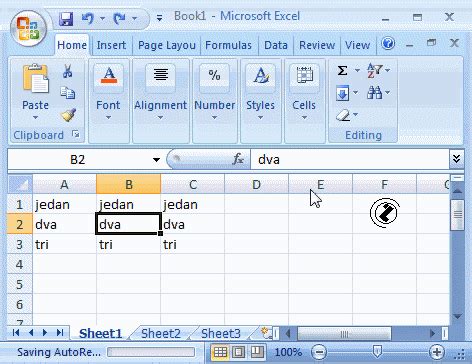 Abc Microsoft EXCEL 2010 Inserting Cell 2