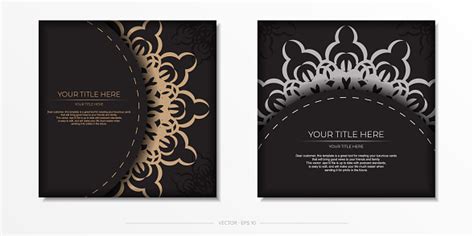 빈티지 패턴 벡터 초대 카드 그리스어와 검은 색으로 엽서 디자인을 인쇄 할 수있는 세련된 준비 0명에 대한 스톡 벡터 아트 및 기타 이미지 Istock