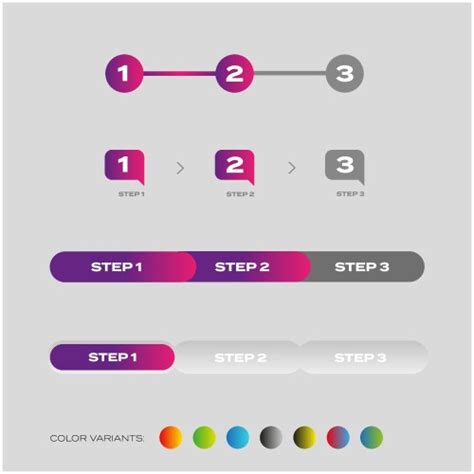 Progress Loading Bar Indicators Download Vector Image