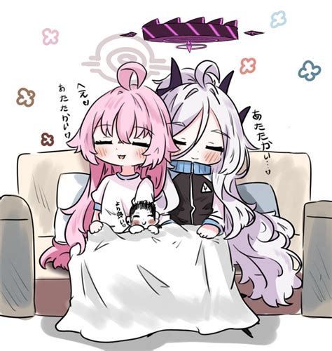 Sensei Doodle Sensei Hina And Hoshino Blue Archive Drawn By E V E Neko Danbooru