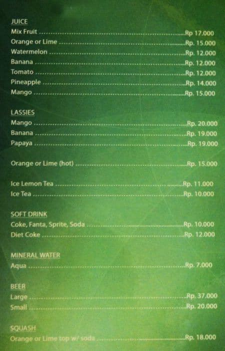 Menu At Click Cafe Ubud
