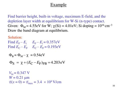 Ppt Metal Semiconductor Ms Junctions Powerpoint Presentation Free