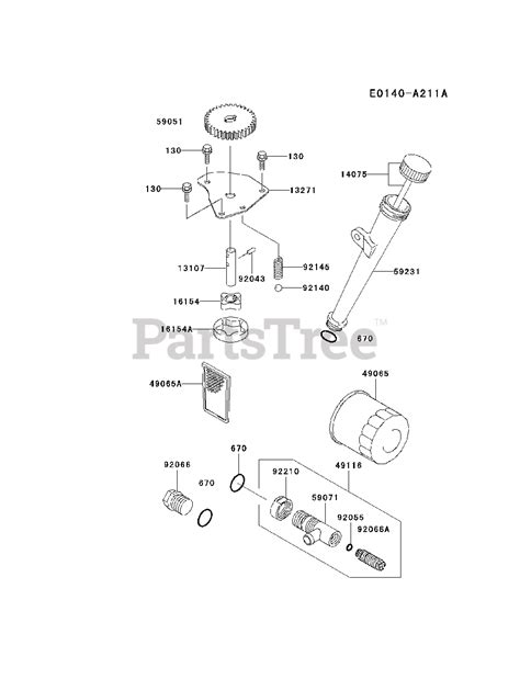 Kawasaki Fh430v As04 Kawasaki Engine Lubrication Equipment Parts