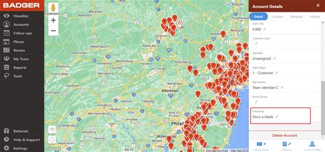 How To Create A Route Based On Visit Frequency Badger Maps
