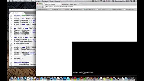 Threejs Источники света и тени Youtube