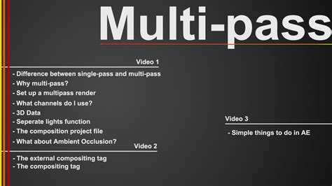 Multi Pass Rendering With C4d And Ae Envato Tuts