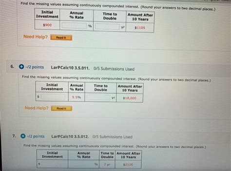 Solved Find The Missing Values Assuming Continuously