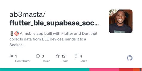 Github Ab Masta Flutter Ble Supabase Socketio Demo A Mobile App Built With Flutter And