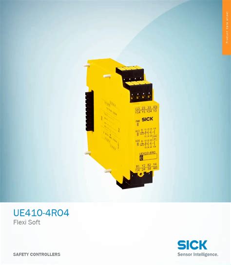 Sick Ue410 4ro4 Flexi Soft Relay Module Safety Controllerpart No