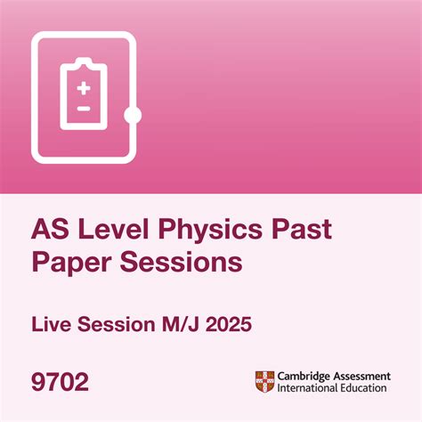 AS Level Physics Past Paper Course Alt Academy