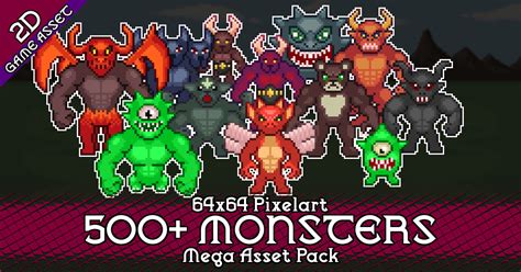 2d Turn Based Rpg Monsters Mega Pack 2d Characters Unity Asset Store