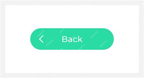 Premium Vector Active Back Button Ui Element Template