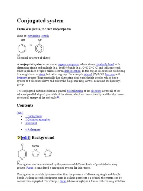 Conjugated System Organic Chemistry Interaction