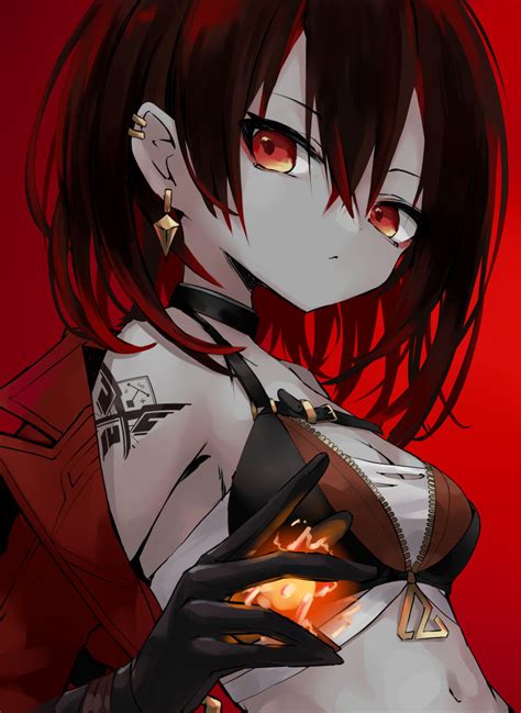 Ming Strinova Strinova Absurdres Commentary Request Highres 1girl Bare Shoulders Black