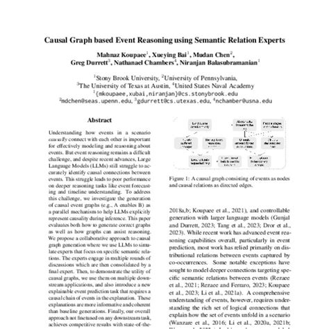 Causal Graph Based Event Reasoning Using Semantic Relation Experts Acl Anthology
