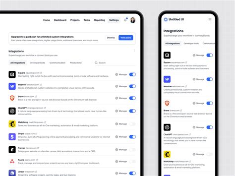 Integrations Settings — Untitled Ui By Jordan Hughes® On Dribbble