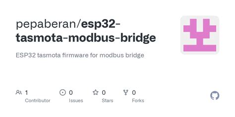 Github Pepaberan Esp Tasmota Modbus Bridge Esp Tasmota Firmware