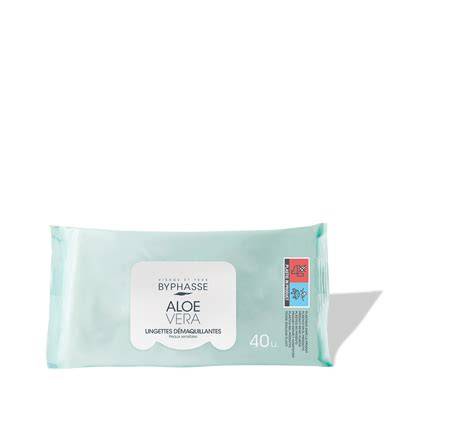 Make Up Remover Wipes Aloe Vera 40u Byphasse