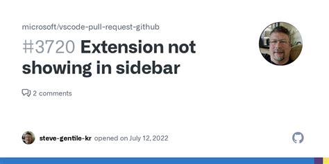 Extension Not Showing In Sidebar · Issue 3720 · Microsoftvscode Pull