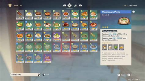 Pizza Ingredients Genshin Impact At Bruce Macias Blog