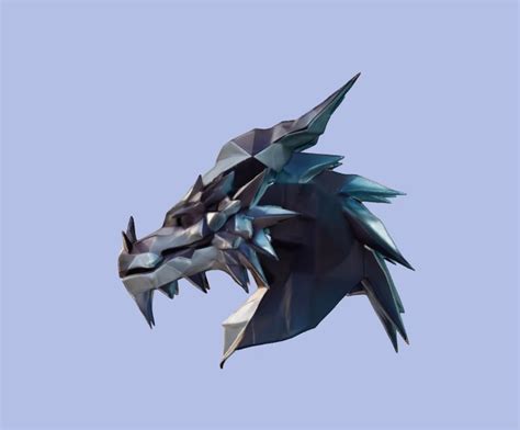 Low Poly Dragon Head Free 3d Model Cgtrader
