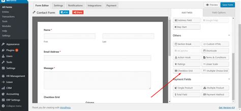 Checkbox Grid Weforms Pro
