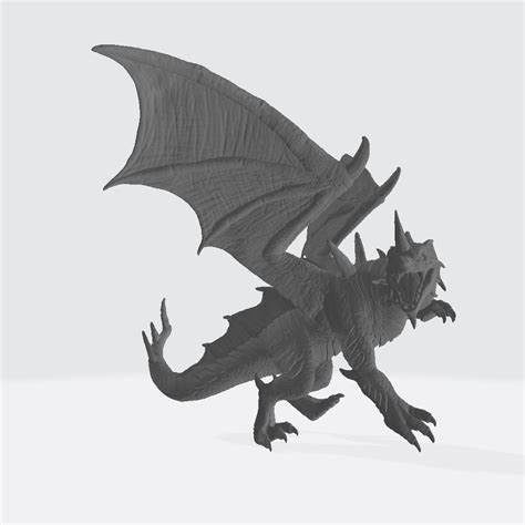 Blue Guardian Dragon 3d Printing Model
