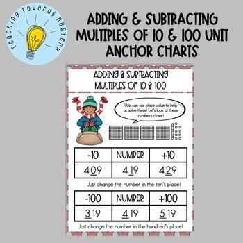 2nd Grade Adding Subtracting 10 100 Unit By Teaching Towards Mastery