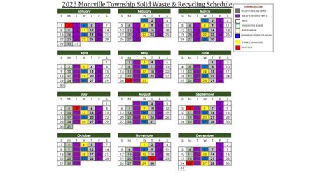 Montville Township 2023 Garbage And Recycling Calendar And Protocols
