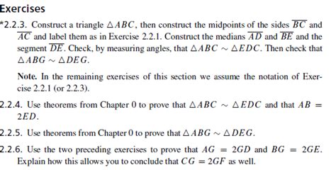 Exercises 2 2 3 Construct A Triangle AABC Then Chegg Com