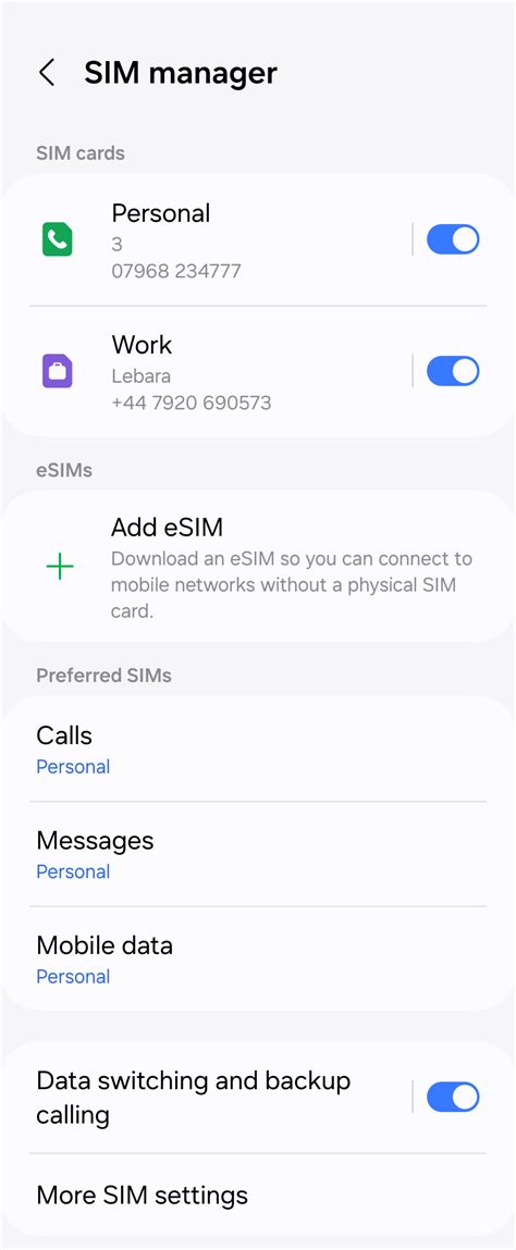 Disable Roaming On 1 Sim Keep Roaming Active On 2nd Sim Samsung Community