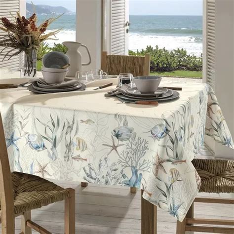 Toalha Mesa Retangular 8 Lugares Dohler Impermeavel Marina