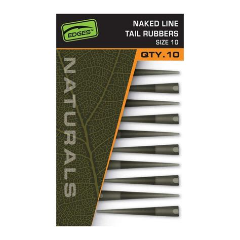 Fox Edges Naturals Naked Line Tail Rubbers 10 Pecaparti