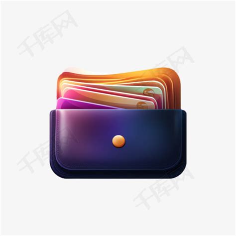 ai绘画简约卡包元素立体免抠图案素材图片免费下载 千库网