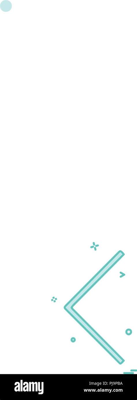 Left Arrow Icon Design Vector Stock Vector Image Art Alamy