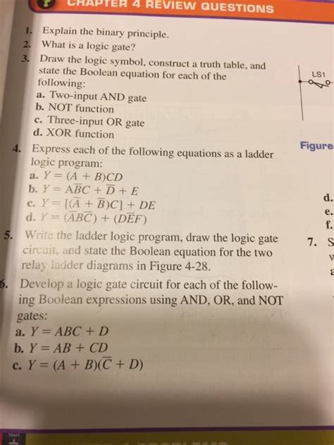 Solved Explain The Binary Principle What Is A Logic Gate