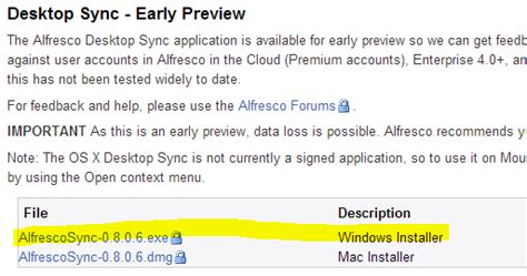 WhiteBoard Coder Alfresco 4 2 Desktop Sync