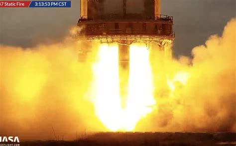 Spacex Booster Static Fire Spacex Staticfire