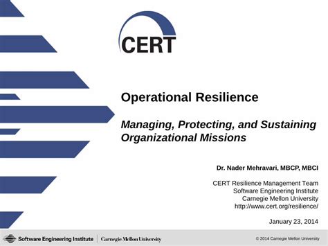 Pdf Operational Resilience Dtic Dokumen Tips