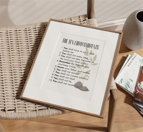 The Ten Commandments Exodus 201 17 Bible Verse Printable Bible