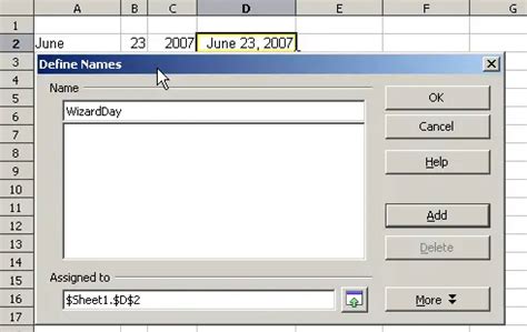 OpenOffice Calc 3 X Operator Types