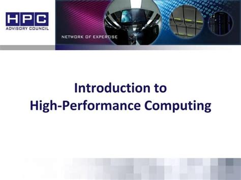 introduction to high performance computing