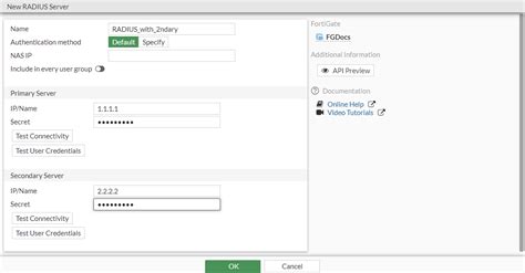 Using Multiple Radius Servers Fortigate Fortios 7 0 14 Fortinet Document Library