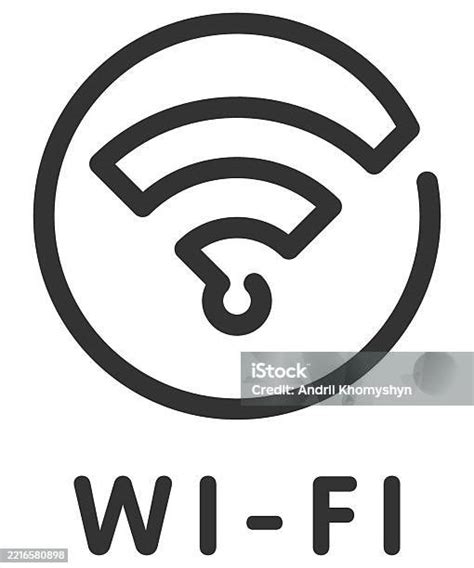 미니멀리스트 스타일의 깨끗하고 현대적인 Wifi 아이콘 연결 무선 기술 인터넷 액세스를 나타냅니다 웹 사이트 앱 프레젠테이션 기술 영상에 이상적입니다 0명에 대한 스톡 벡터