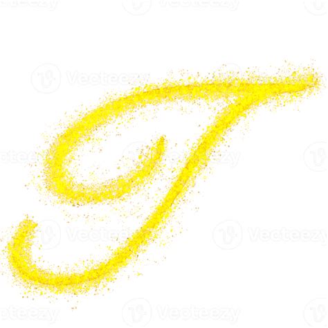 Gold Glitter Alphabet T Png